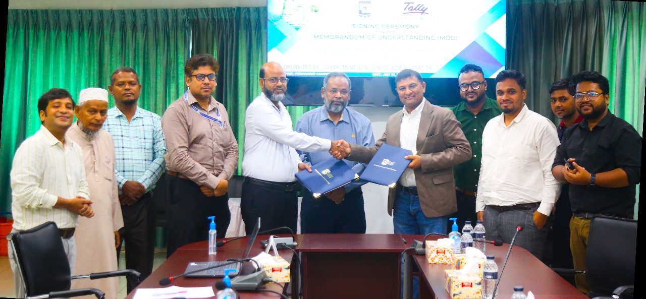 MoU with Tally Solutions Bangladesh! – Most popular university in ...